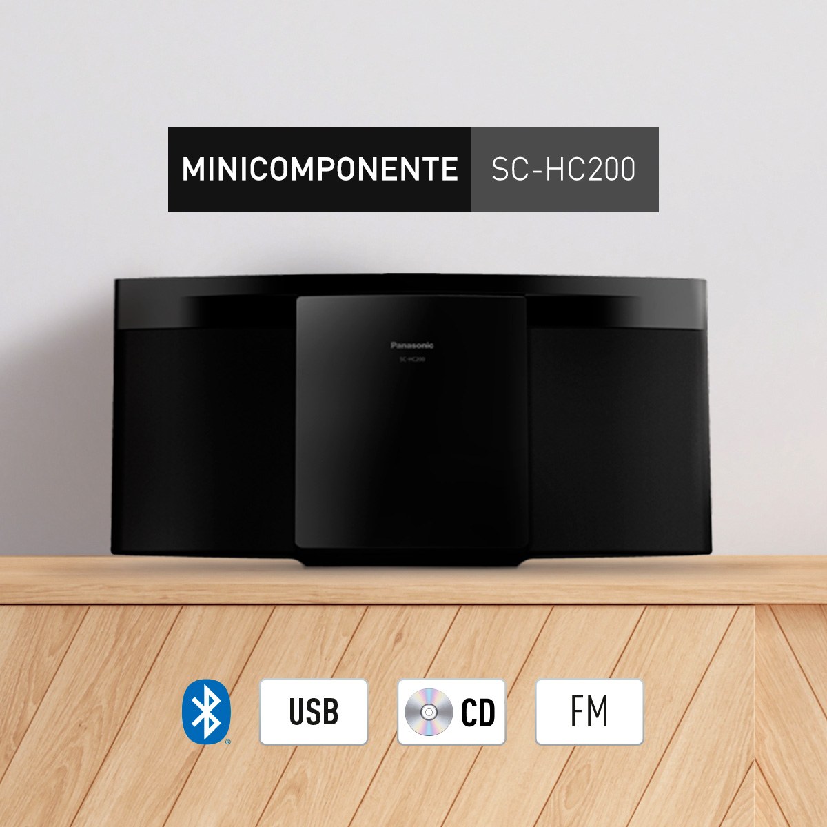 Microcomponente de 20W RMS SC-HC200PH-K - Panasonic Panamá