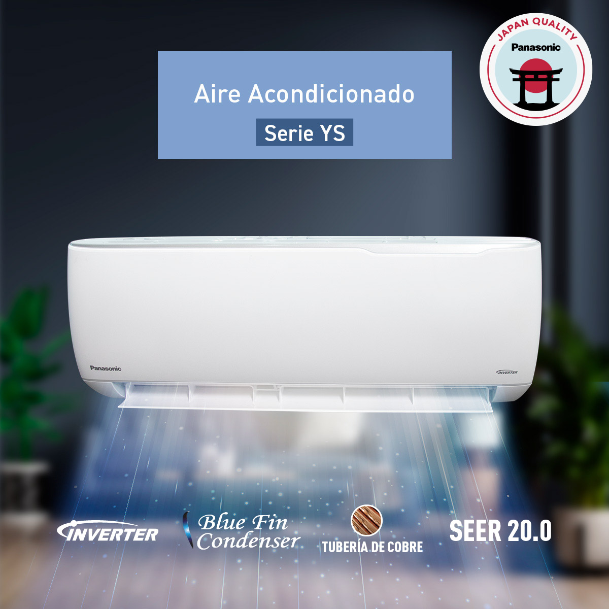 18,000 BTU Aire Acondicionado Inverter CS-YS18YKV-2 - Panasonic Panamá